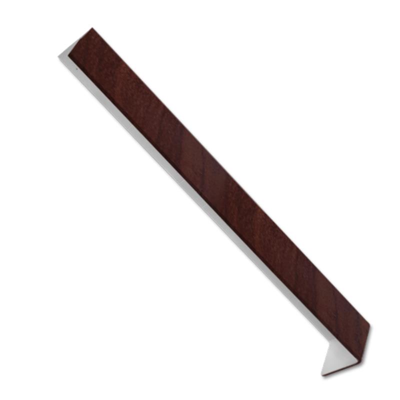Square Fascia Corner Ext 300mm Rosewood | UPVC Shop