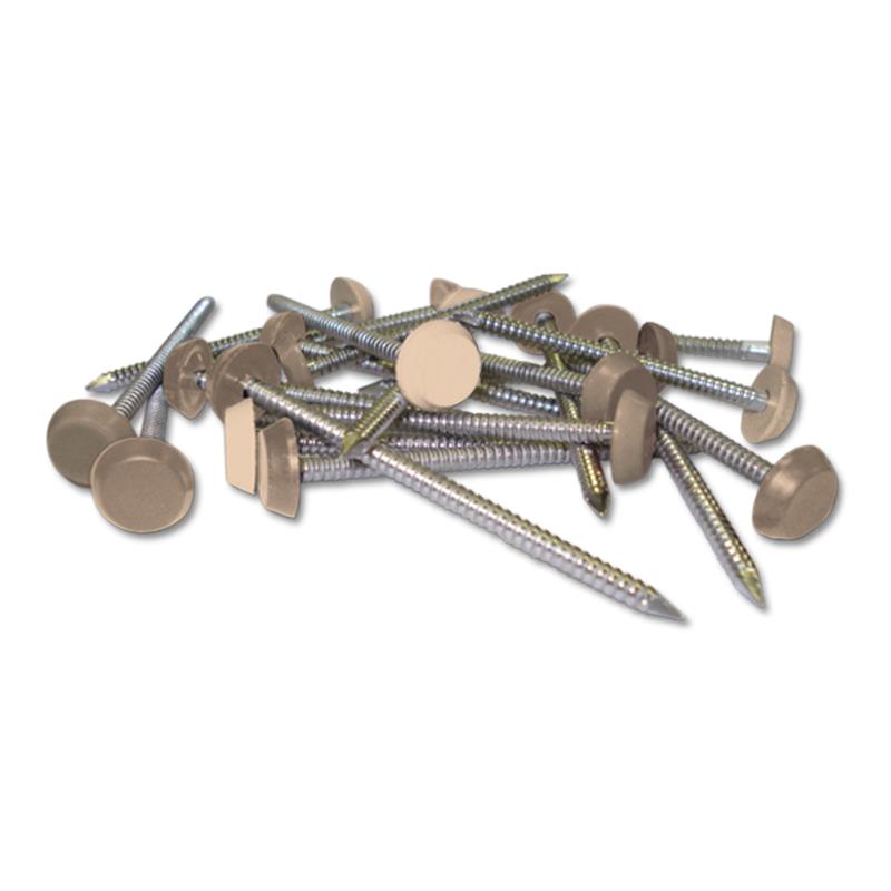 Plastic Headed Pins & Nails Cream | UPVC Shop