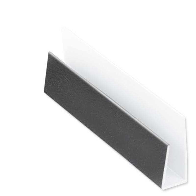 Hollow Soffit J-Trim (Dark Grey) | UPVC Shop