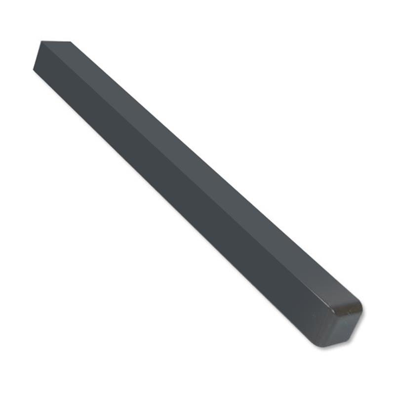 Square Fascia Corner 500mm (Plain Grey) | UPVC Shop