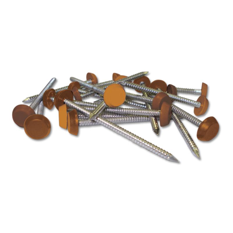 Plastic Headed Pins and Nails Oak | UPVC Shop