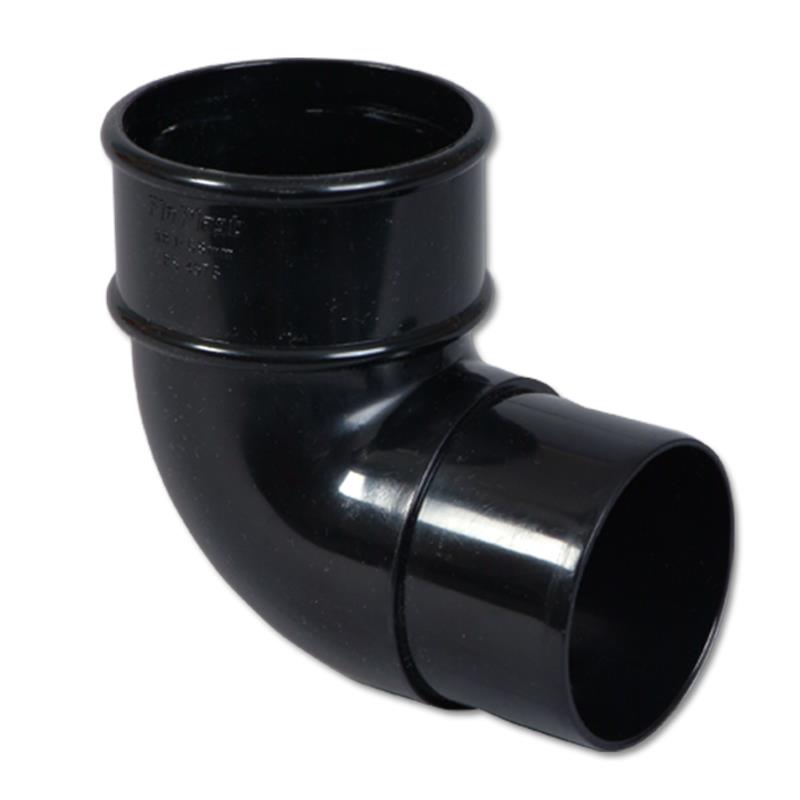 Round Downpipe Offset Bend 92.5 Deg (Black) | UPVC Shop