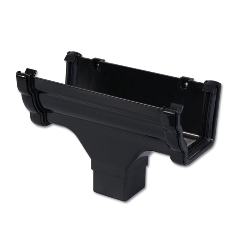 Ogee Gutter Run Outlet (Black) | UPVC Shop