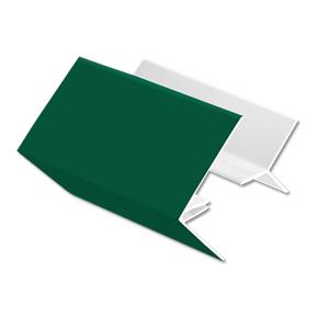 Cladding 2-Part Corner Trim Ext (Rustic Green) | UPVC Shop