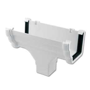 Ogee Gutter Run Outlet (White) | UPVC Shop