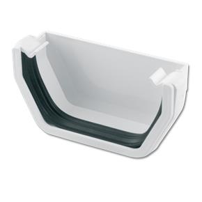 Square Gutter Stop End Ext (White) | UPVC Shop